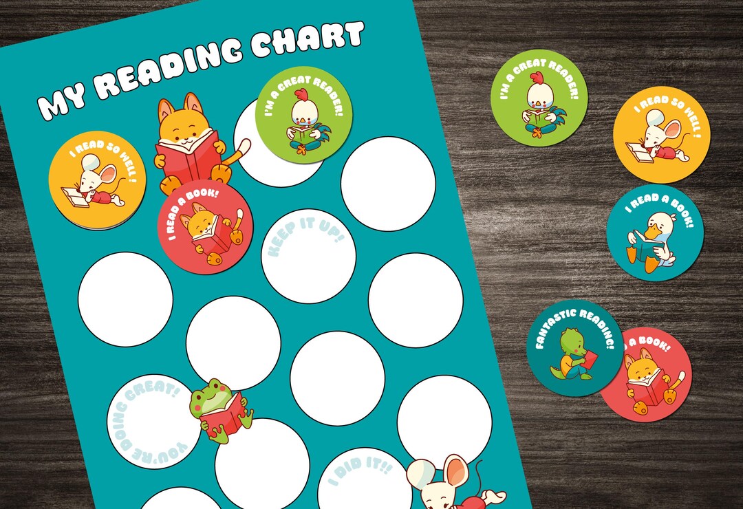 Reading Chart Journal Activity - Encourages Reading! - Etsy
