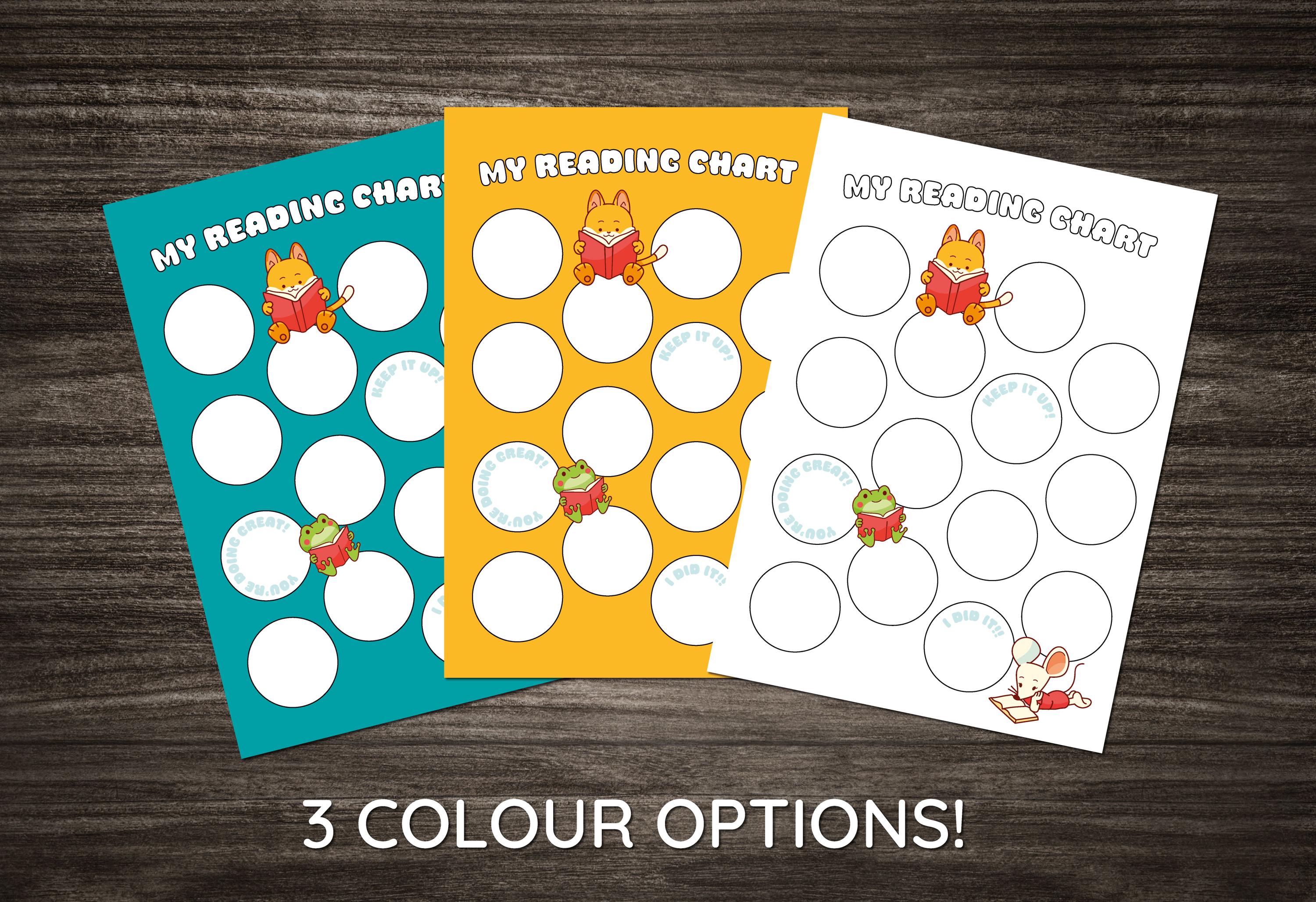 Reading Chart Journal Activity Encourages Reading - Etsy