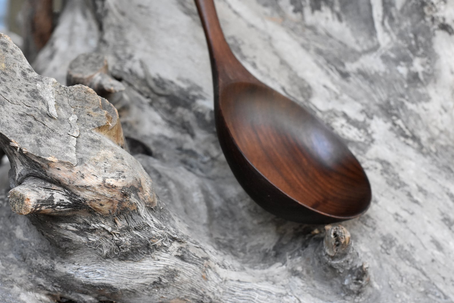 Black Walnut Ladle Wooden Spoon Handmade Serving Ladle Unique | Etsy