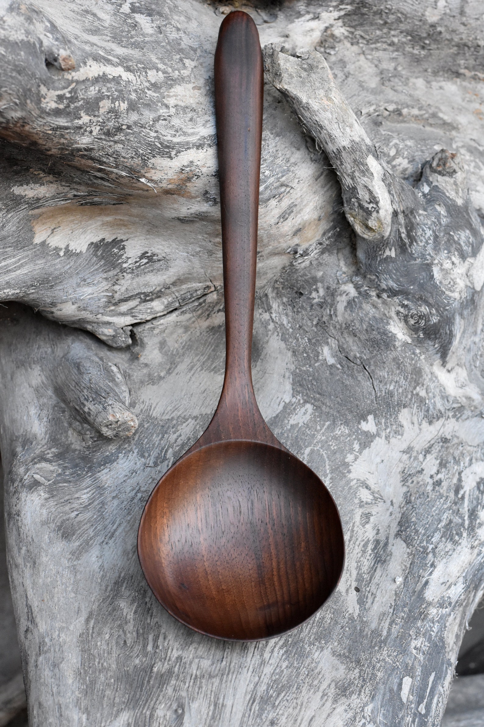 Black Walnut Ladle Wooden Spoon Handmade Serving Ladle Unique | Etsy