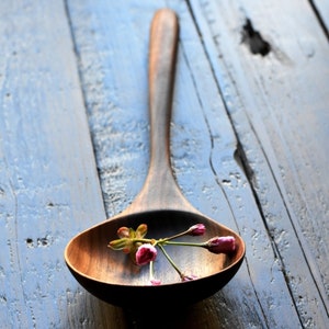 Wooden Ladle Wooden Spoon Handmade Serving Ladle Unique Wooden ...