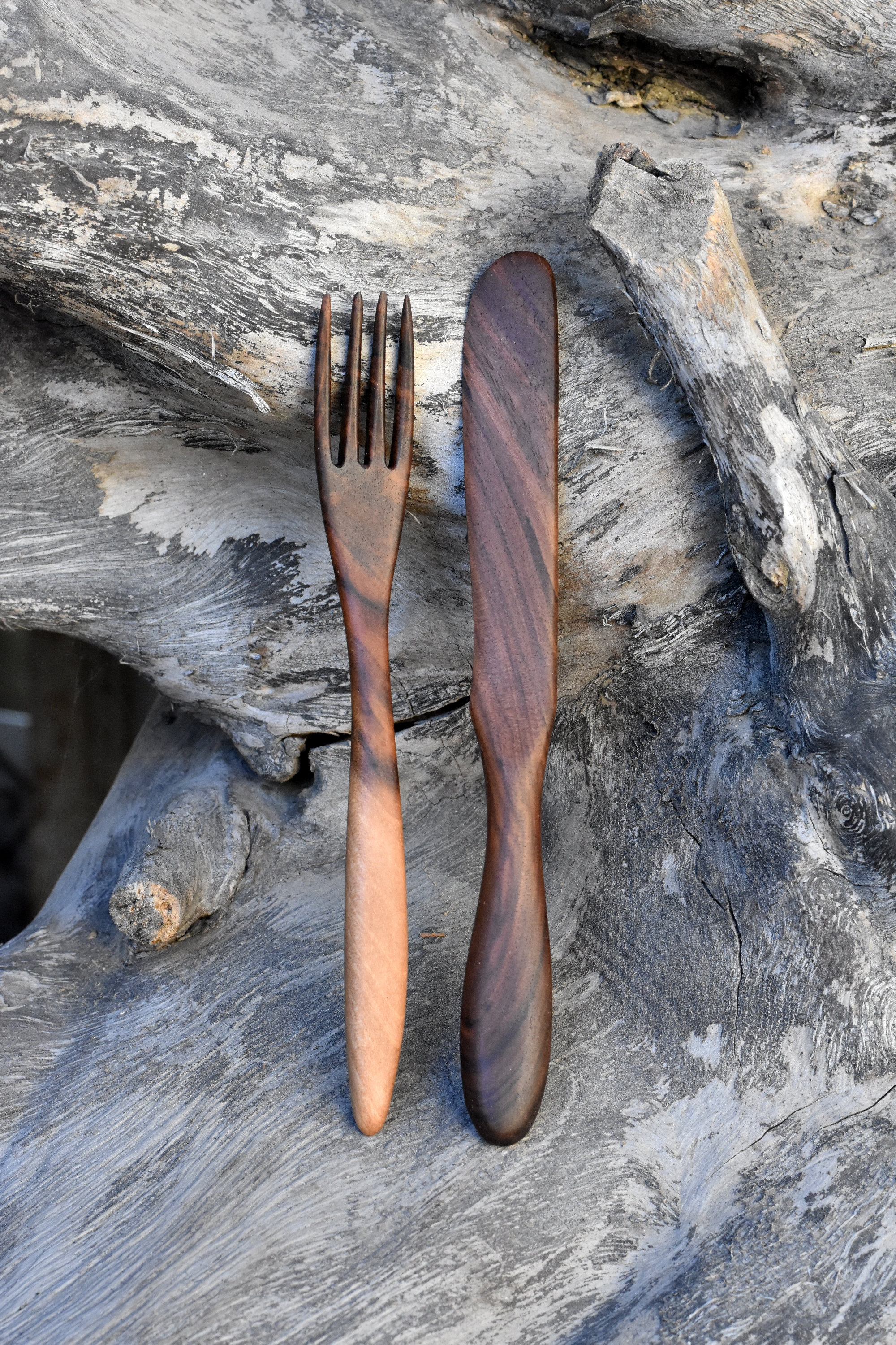 Unique Wooden Fork, Walnut Wood, Unique Kitchenware, Handcrafted and ...