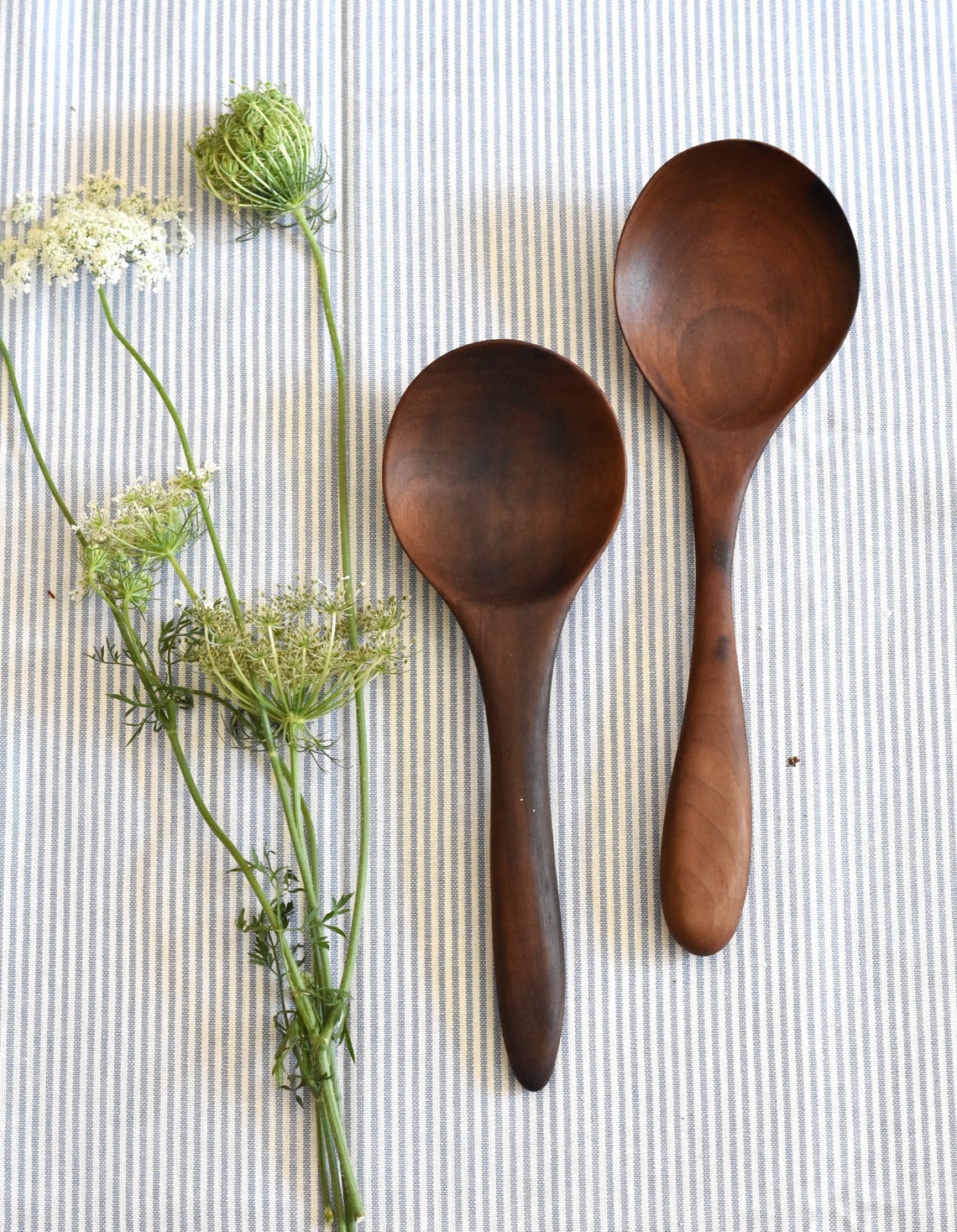 Wooden Serving Spoon / Wooden Laddle / Walnut/ Unique Wooden - Etsy