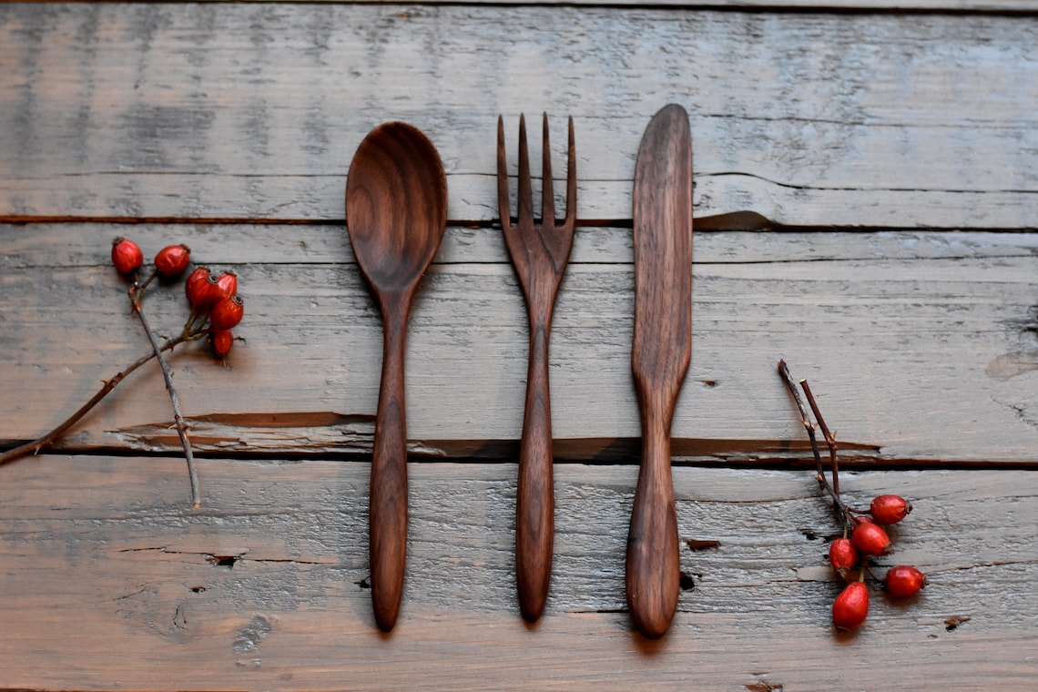 Unique wooden spoon handmade spoon hand carved spoon walnut | Etsy