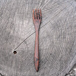 Unique Wooden Fork, Walnut Wood, Unique Kitchenware, Handcrafted and ...