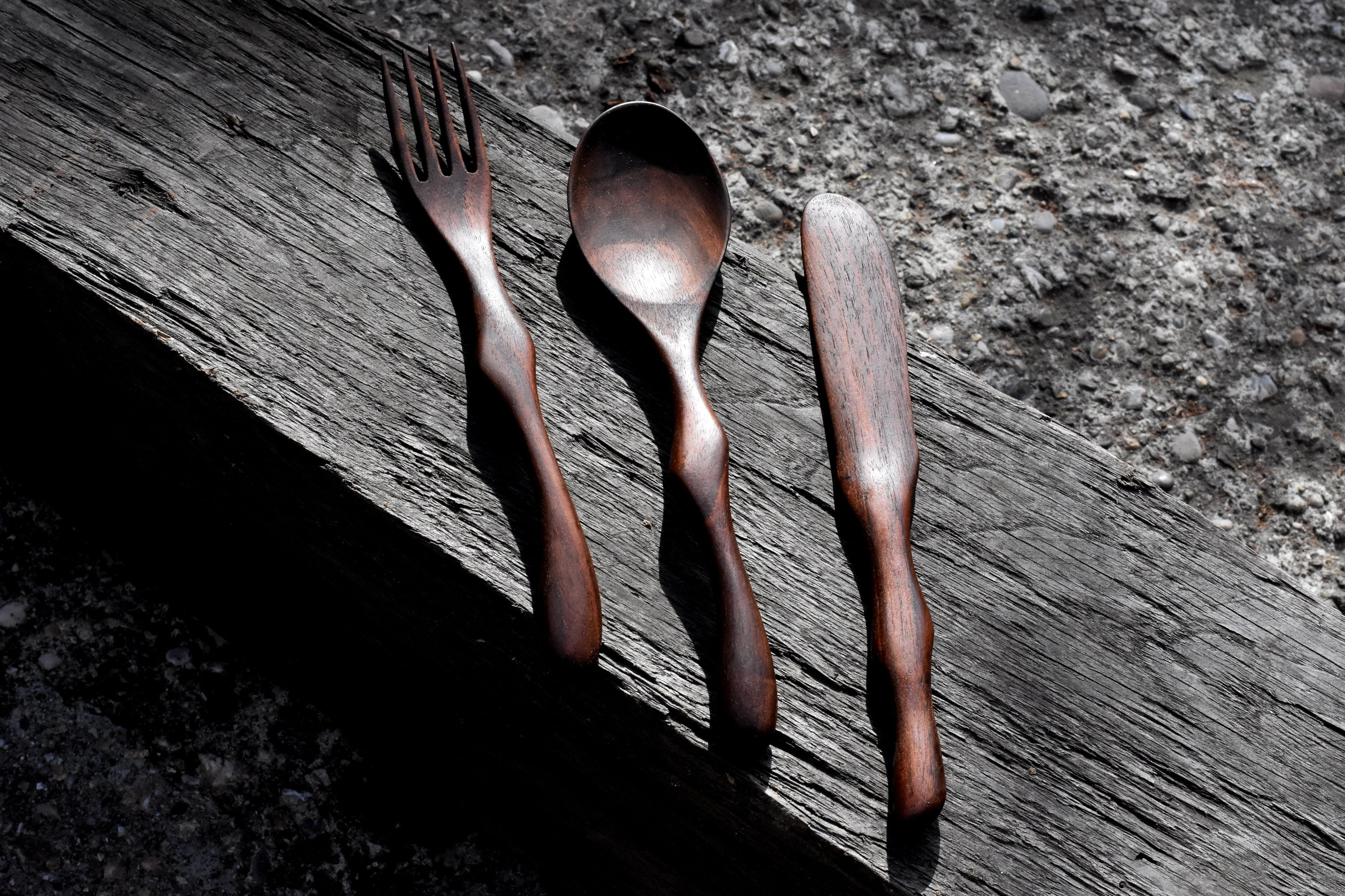 Unique Organic cutlery set wooden utensils wooden cutlery | Etsy