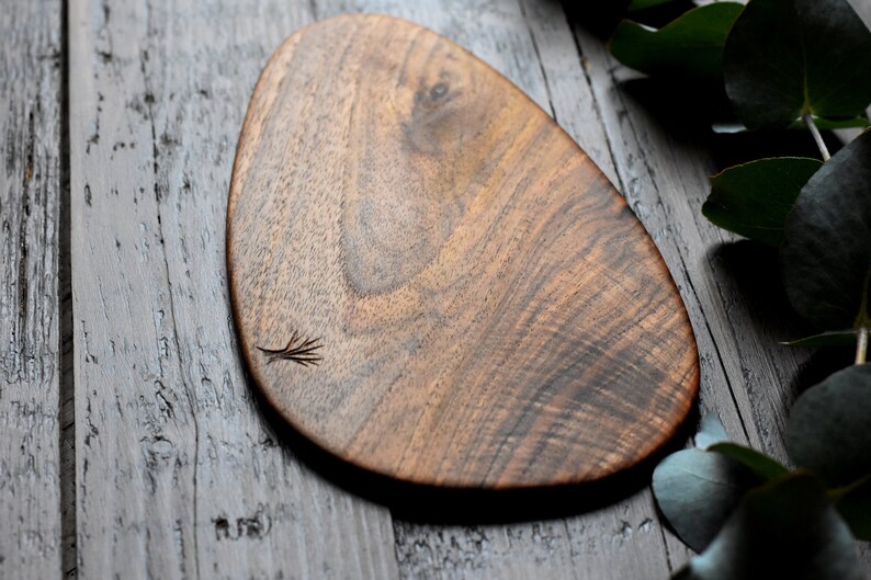 Coffe Plate Unique Wooden Tray Unique Wooden Plate Pedestal - Etsy