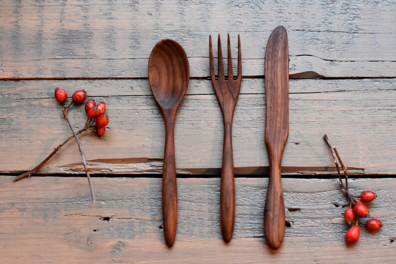 Unique Wooden Spoon Handmade Spoon Hand Carved Spoon Walnut - Etsy