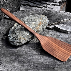 Elegant Cooking Spatula, Black Walnut, Pear, Plum, Walnut Spatula ...