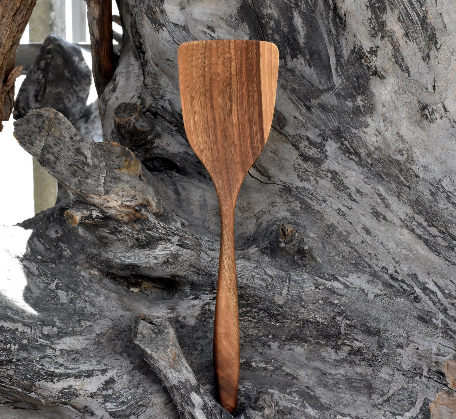 Elegant Cooking Spatula Black Walnut Pear Walnut Spatula | Etsy