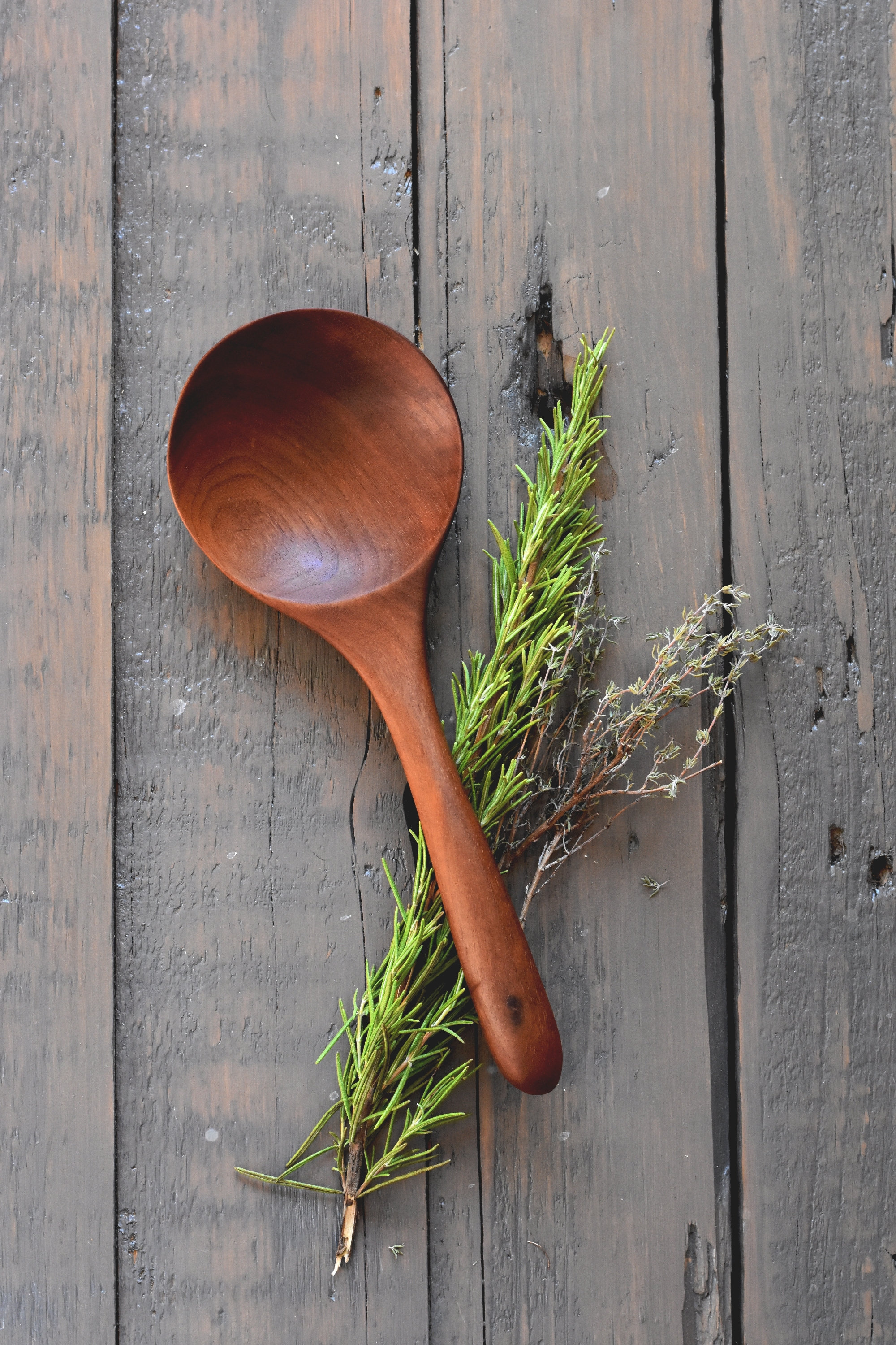 Wooden Serving Spoon / Wooden Laddle / Walnut/ Unique Wooden | Etsy