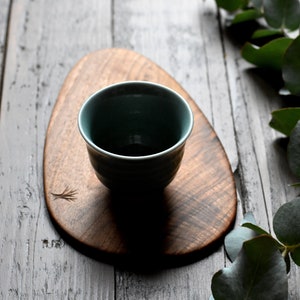 Coffe Plate, Unique Wooden Tray, Unique Wooden Plate, Pedestal for a ...