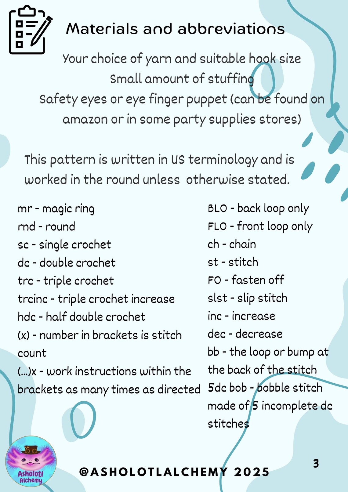 Mudskipper Crochet Pattern - Etsy