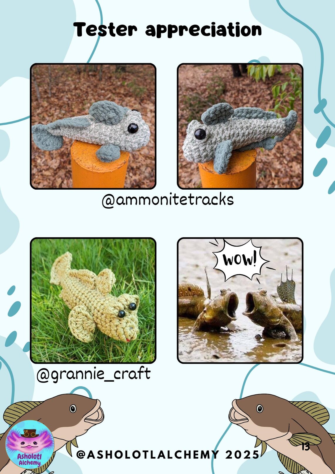 Mudskipper Crochet Pattern - Etsy