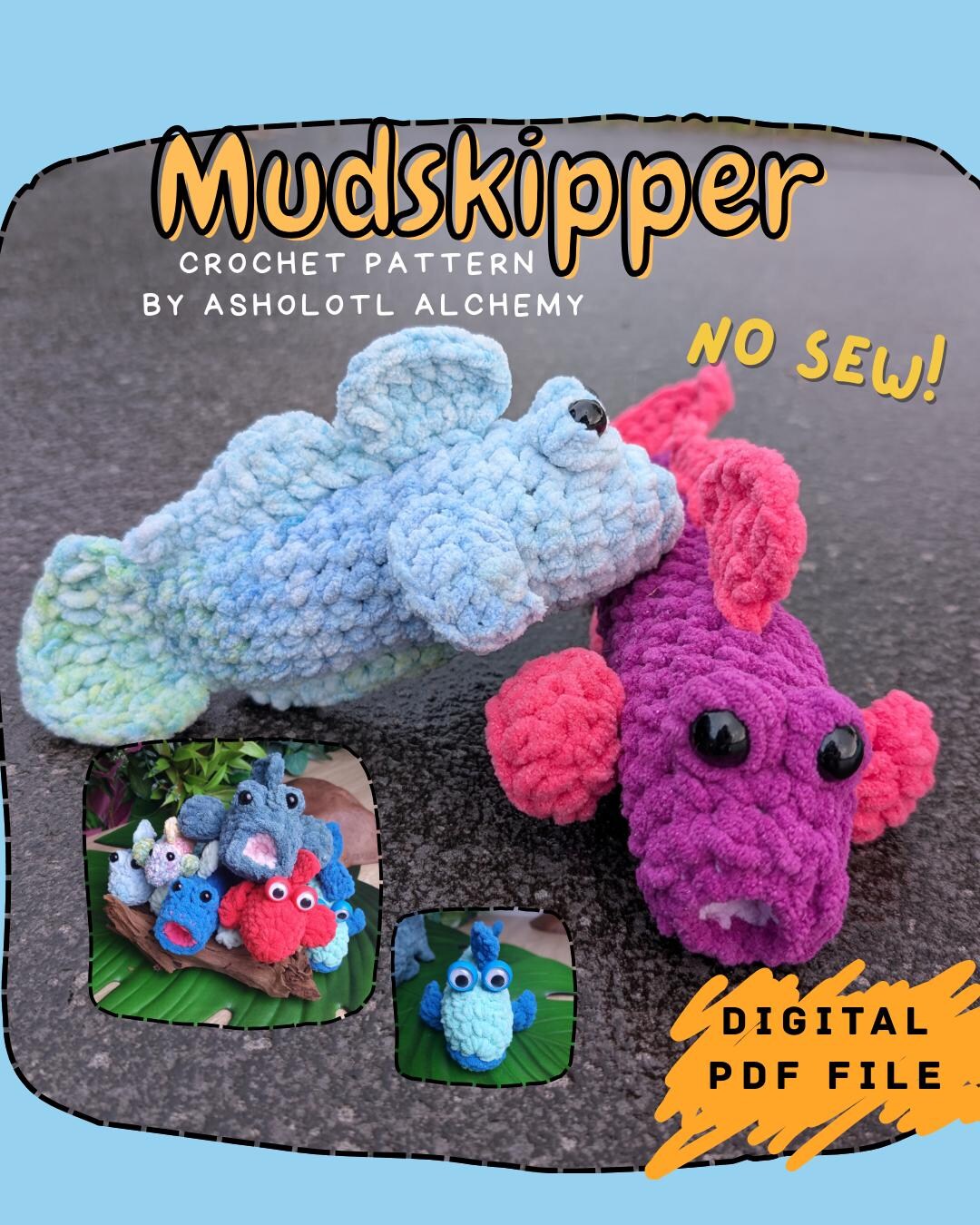 Mudskipper Crochet Pattern - Etsy
