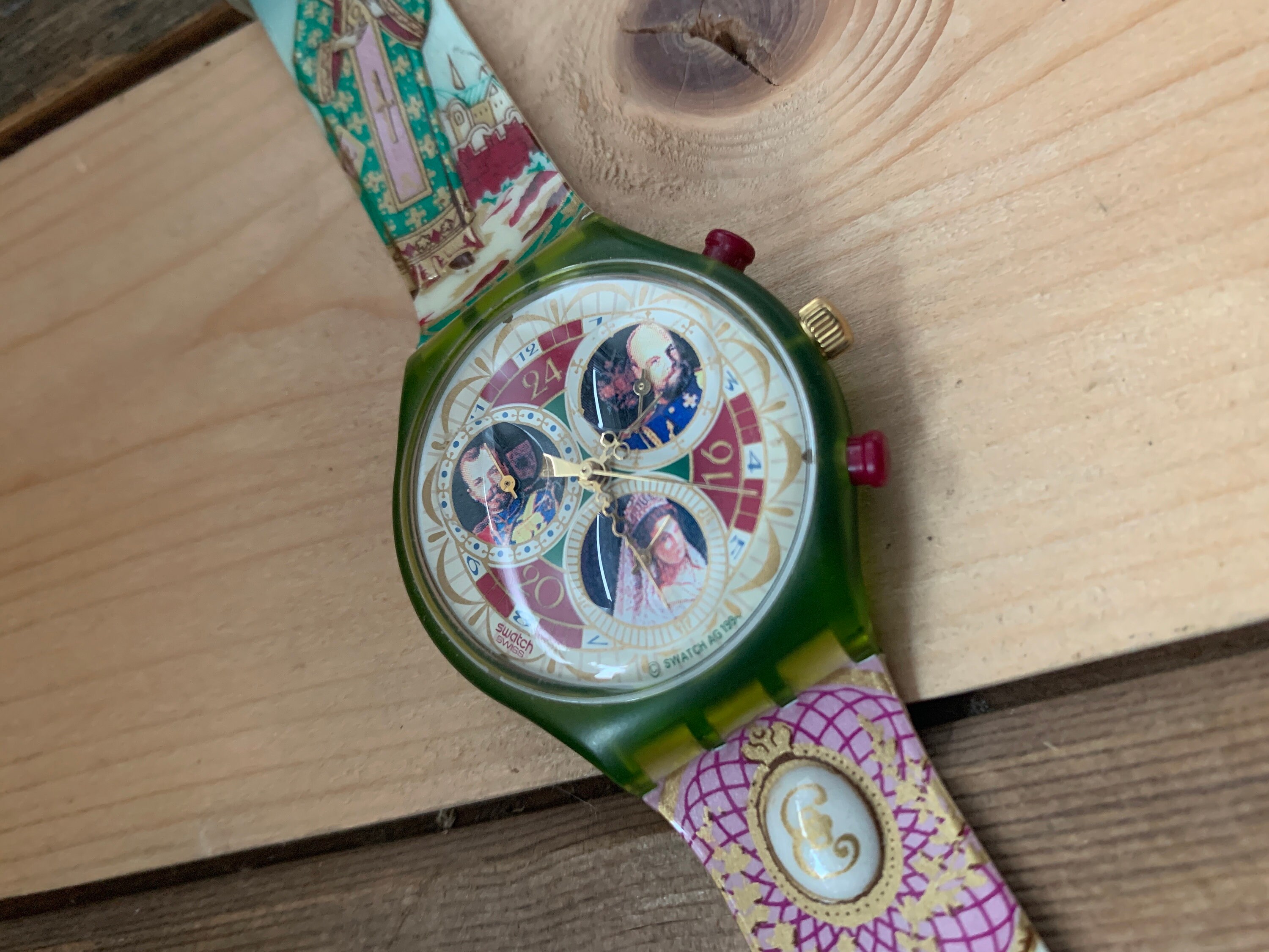 Swatch Chronograph Large Tsar / Zar Watch / RUSSIAN TREASURY SCG107 ...