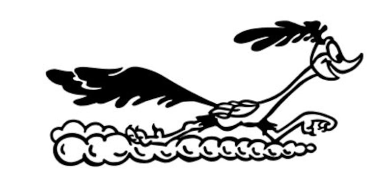 Vinyl Decal Road Runner Facing Right or Left 4 X | Etsy
