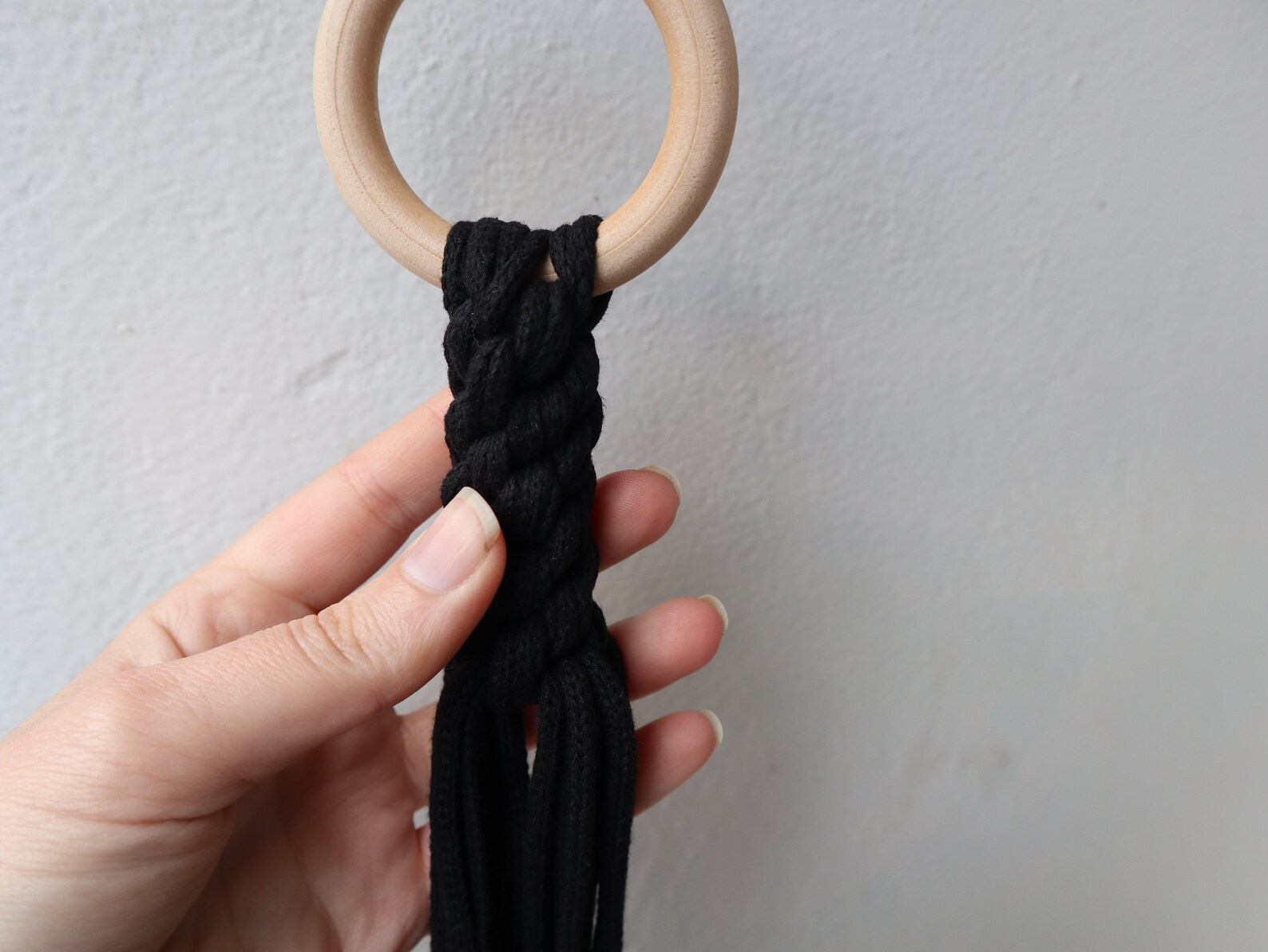 Black Macrame Plant Hanger Indoor Plant Accessories Plant - Etsy
