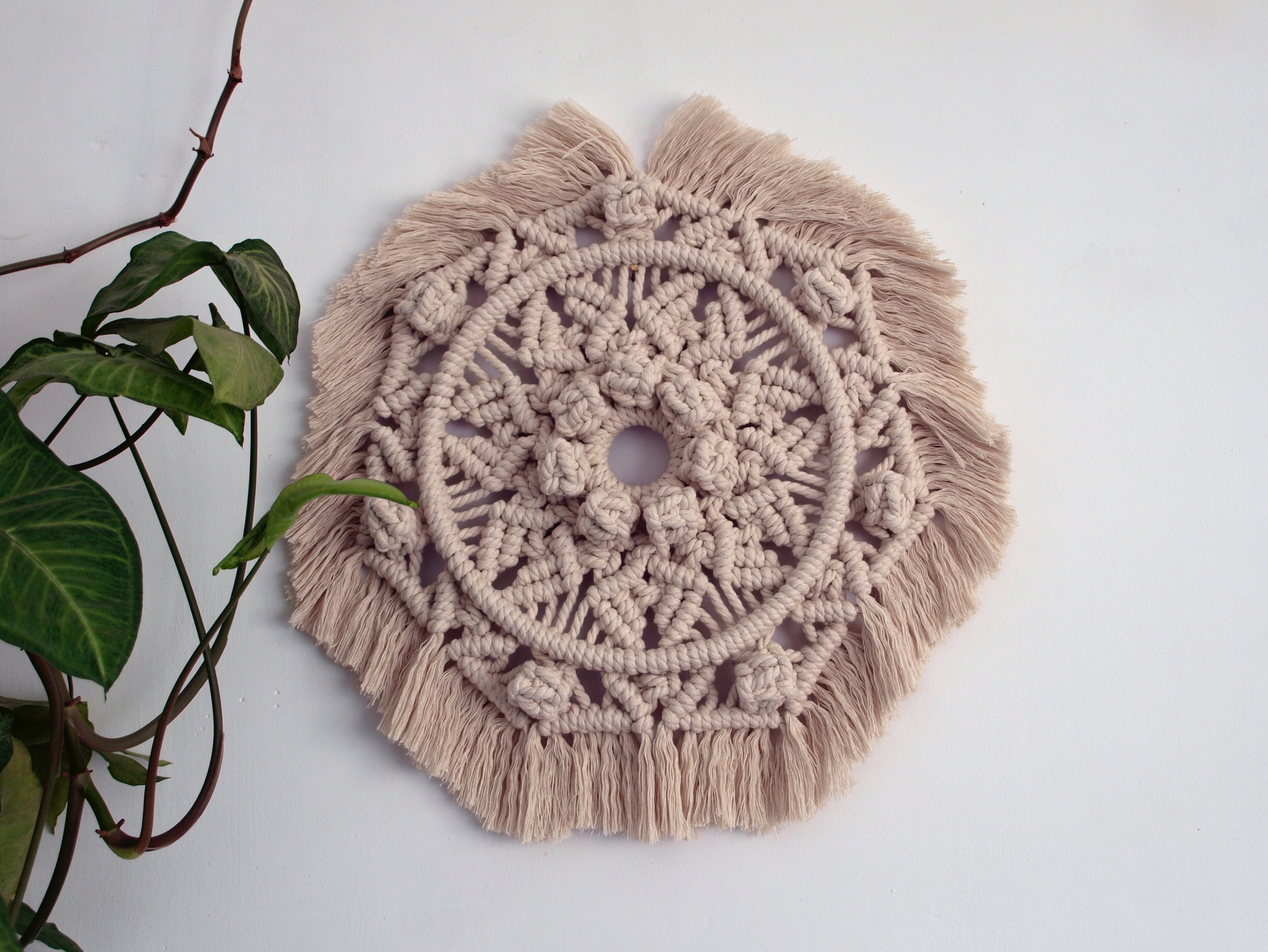 19 Modernes Makramee Mandala Boho Wand dekor Runde | Etsy