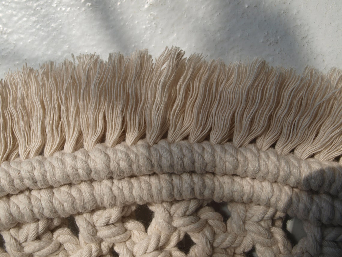 Round Macrame Wall Hanging Large Wall Decor Circular Wall - Etsy