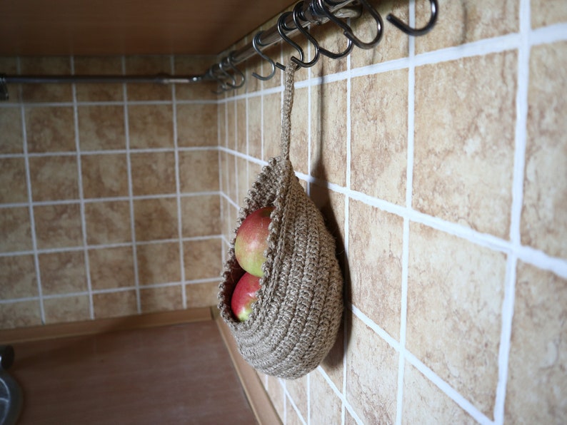 Jute Hanging Basket Crochet Wall Basket Wall Hanging Basket - Etsy