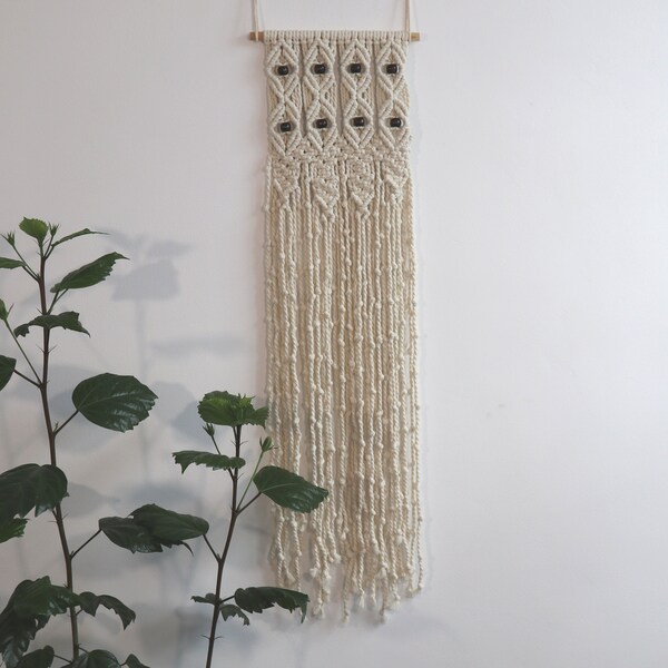 Beaded Macrame Wall Hanging - Etsy