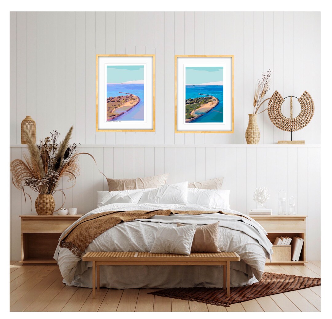 Beach Art Prints-blacksmiths Breakwall-grannys Pool - Etsy