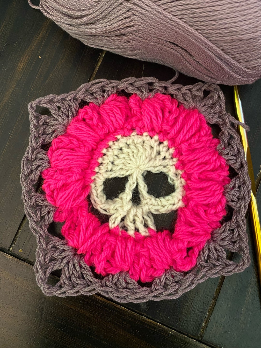 Daisy Skull Crochet PATTERN - Etsy