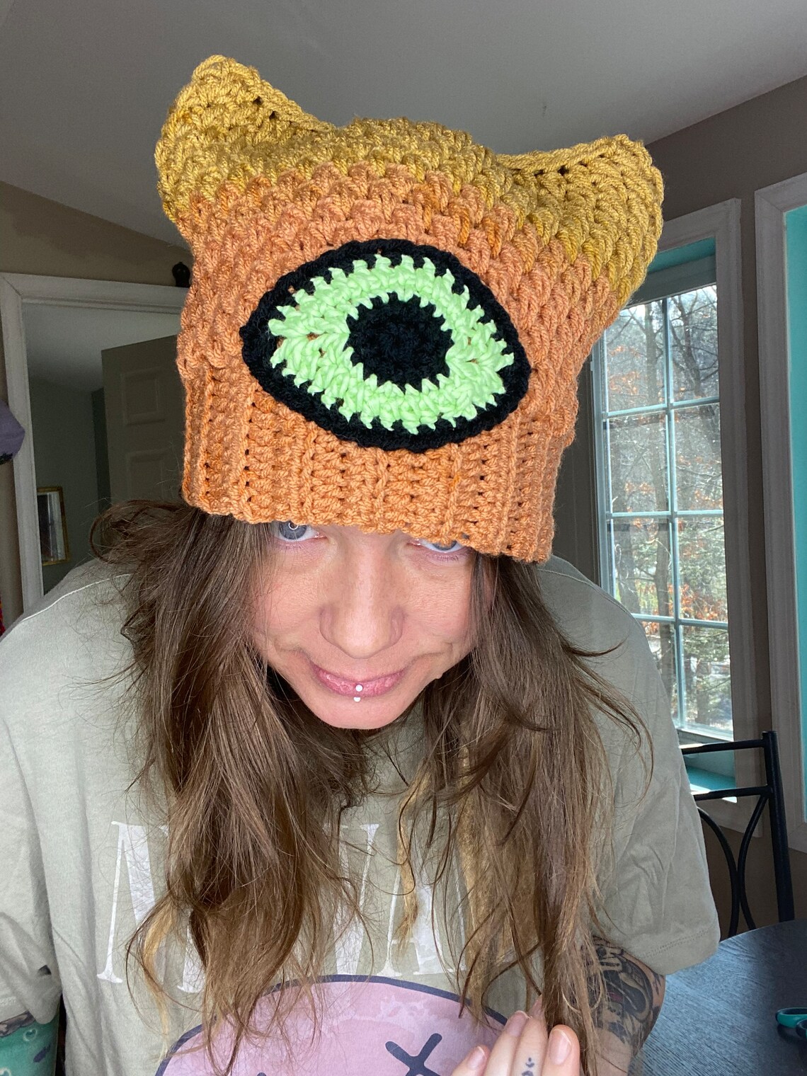 CROCHET PATTERN Third Eye Kitty Hat PATTERN - Etsy