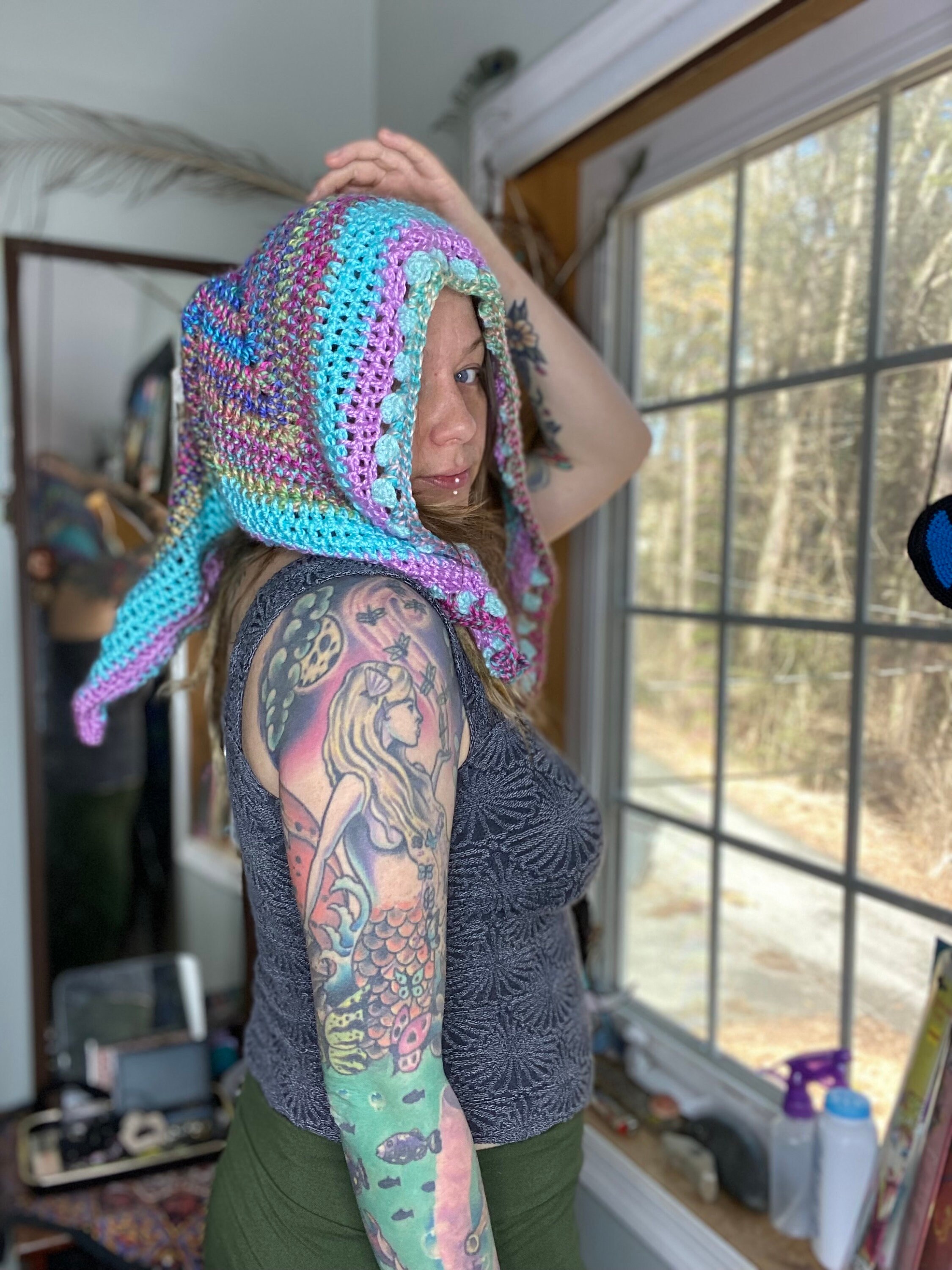 PATTERN ONLY Triangle Pixie Hood Pattern - Etsy