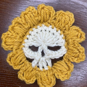 Daisy Skull Crochet PATTERN - Etsy