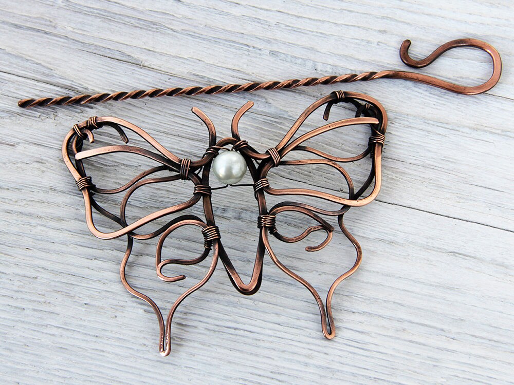 Butterfly hair pin butterfly pins butterfly hair pins | Etsy