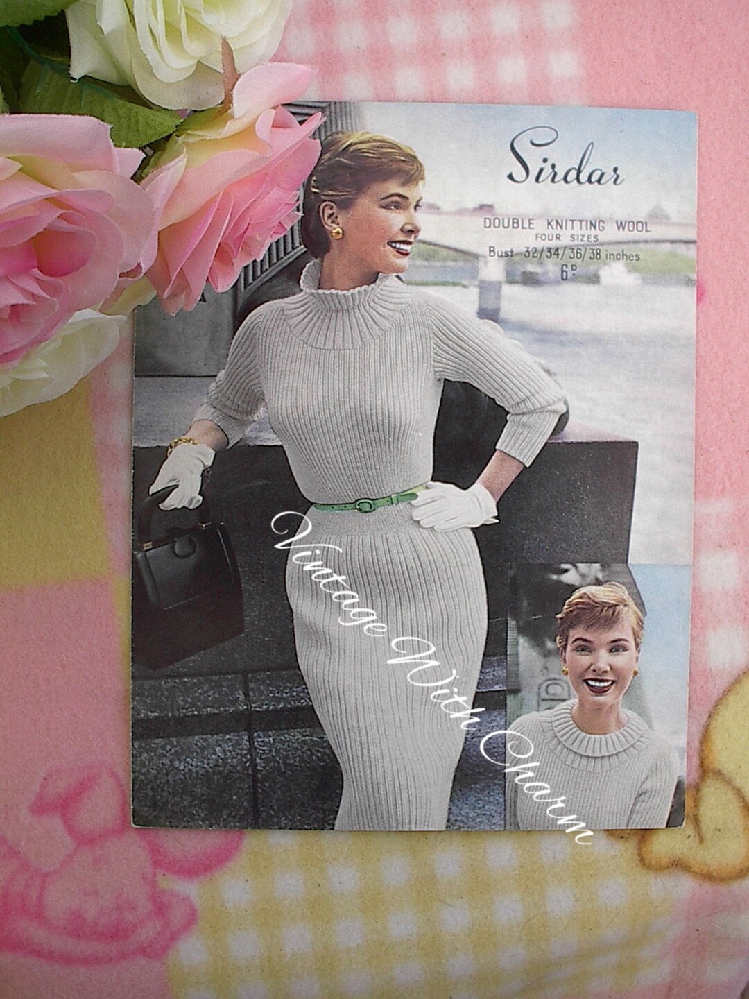 Vintage 1950s Knitting Pattern Lady's Divinely Styled - Etsy