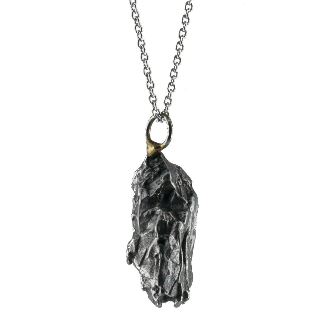 Meteorite Necklace / Gibeon Necklace / Sterling Silver / Made - Etsy