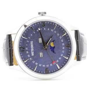 Meteorite Watch / Blue / Muonionalusta Meteorite / Japan Miyota 6P80 ...