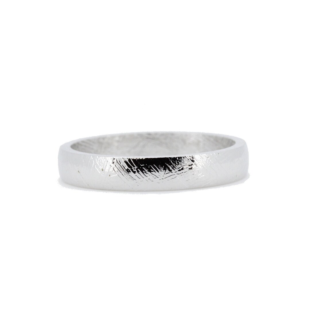 Meteorite Ring W3.5mm / Muonionalusta Meteorite / Stone Ring / Width 3 ...