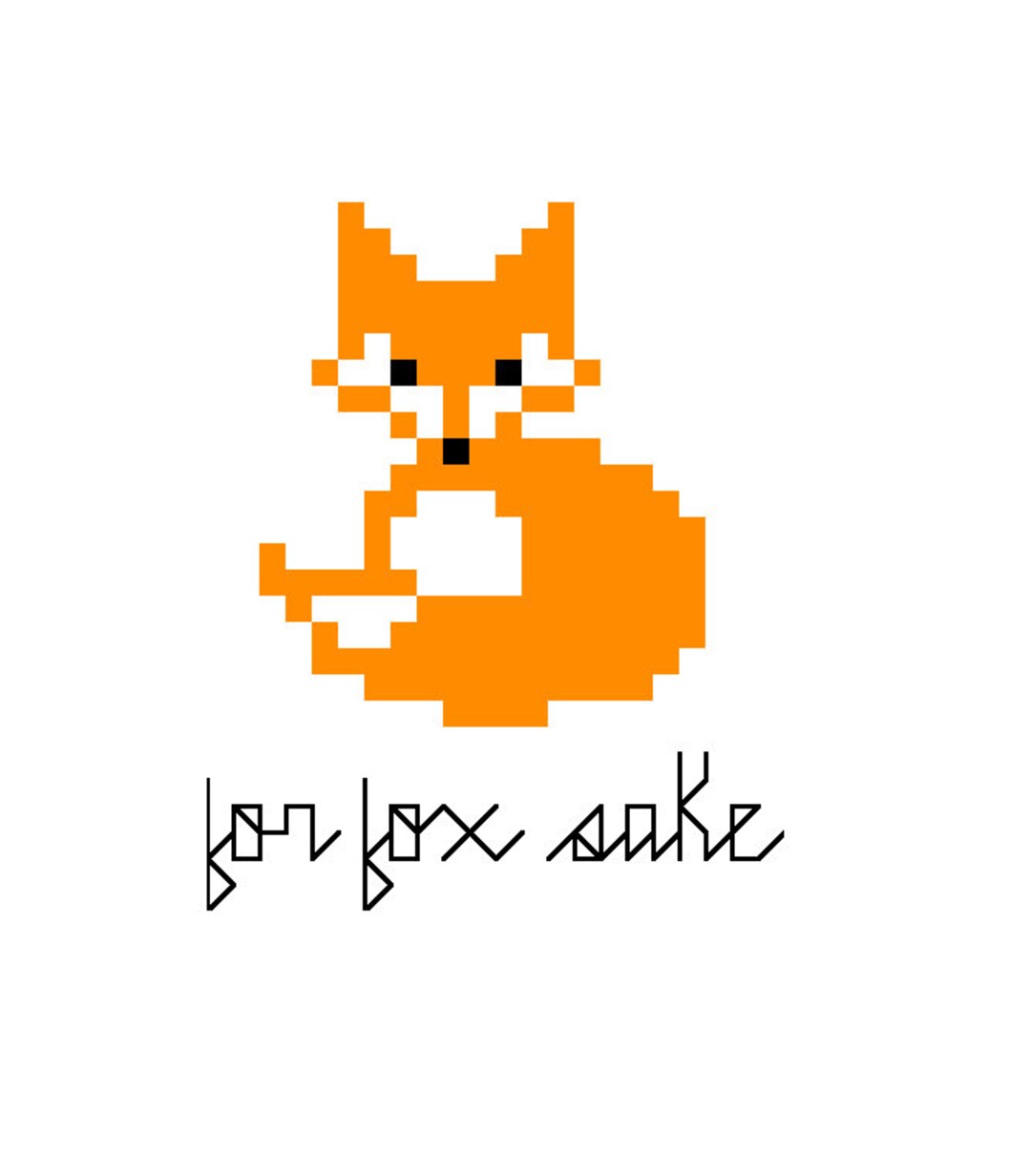 Foxy Mini MATURE PDF Cross Stitch Pattern - Etsy