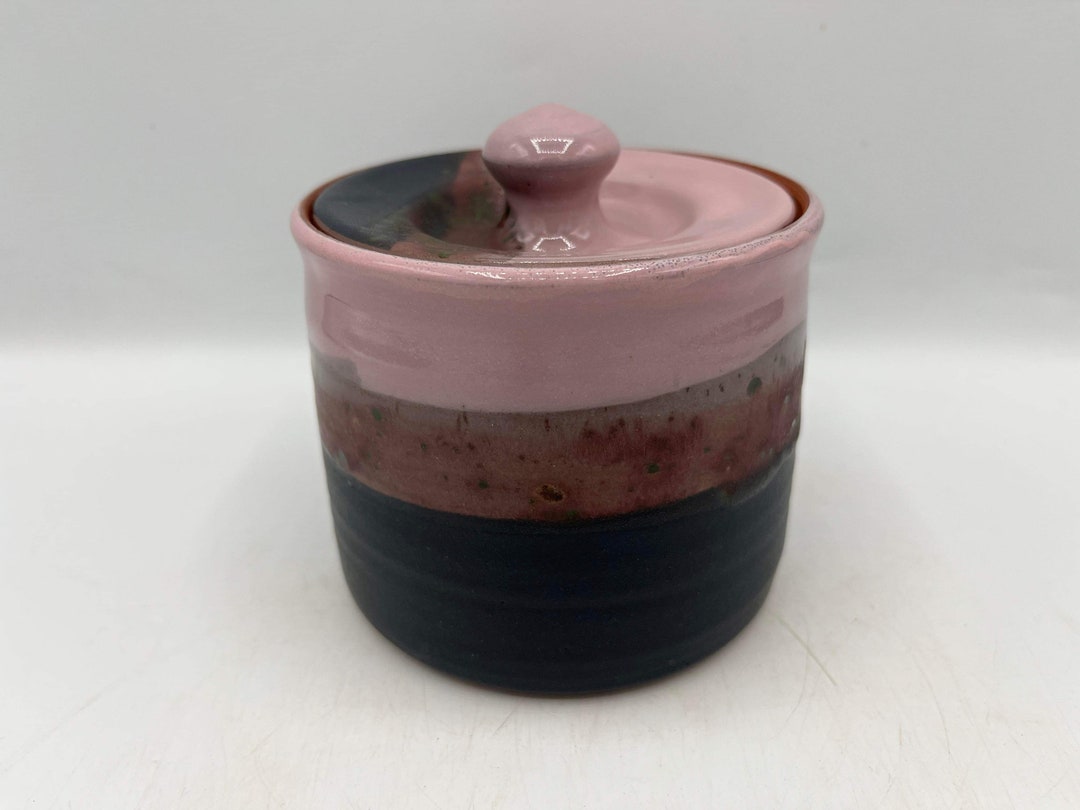 Lidded Pot / Ceramic Pot / Handmade Pottery / Monochrome / Black ...