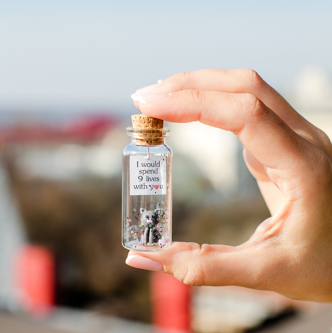 Personalized Cat Owner Gift Miniature Grey Cat Cat Lover | Etsy