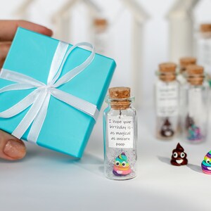 Magic Poop Birthday Gift Funny Unicorn Birthday Gift for Friend Rainbow ...