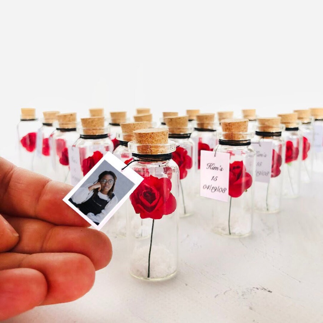 Quinceanera Photo Party Favors, Personalized Sweet 16 Favors in Bulk ...