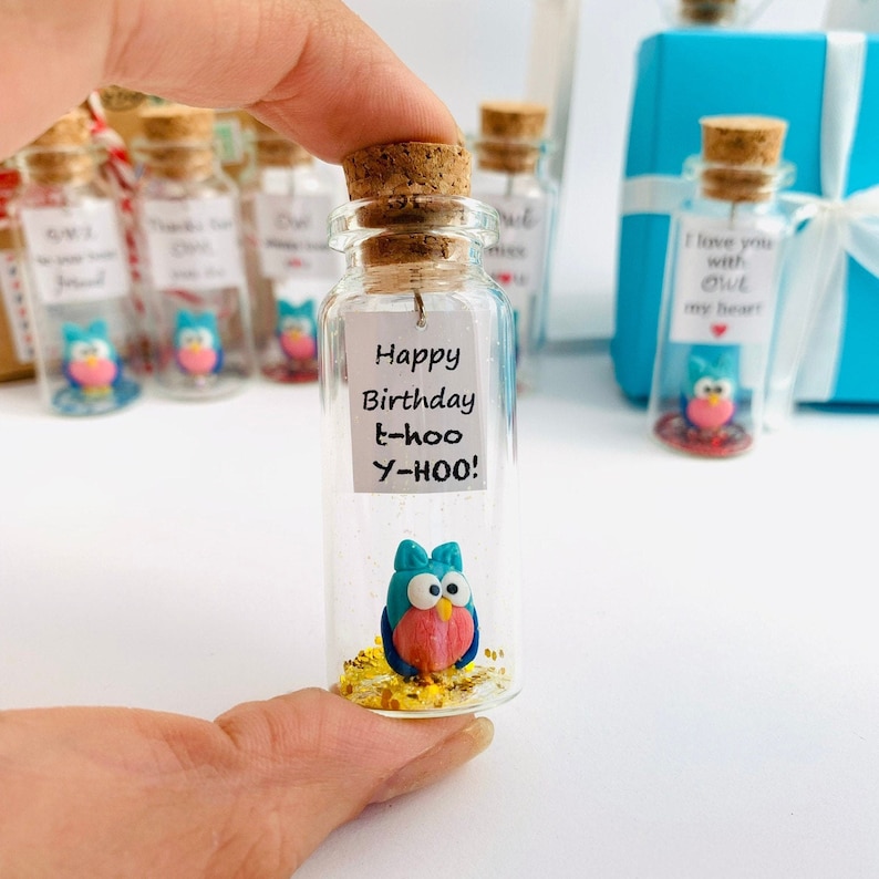 Owl Gift For Friend Miniature Owl Best Friend Gifts Cute | Etsy