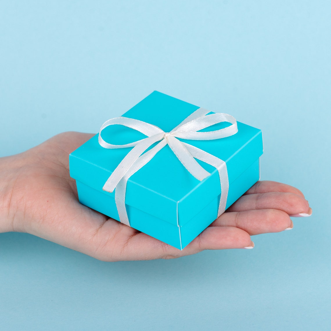 Teal Blue Gift Box for Message in a bottle Cute Packaging | Etsy