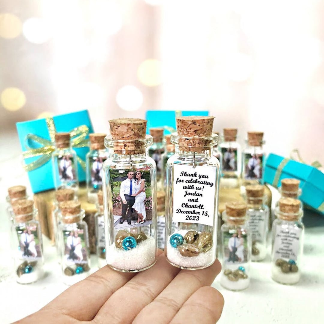Sand, Shells and Message in a Bottle Beach Wedding Favors, Gifts for ...