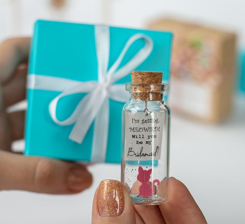 Maid of Honor Proposal Cute Cat Proposal Will You Be My | Etsy
