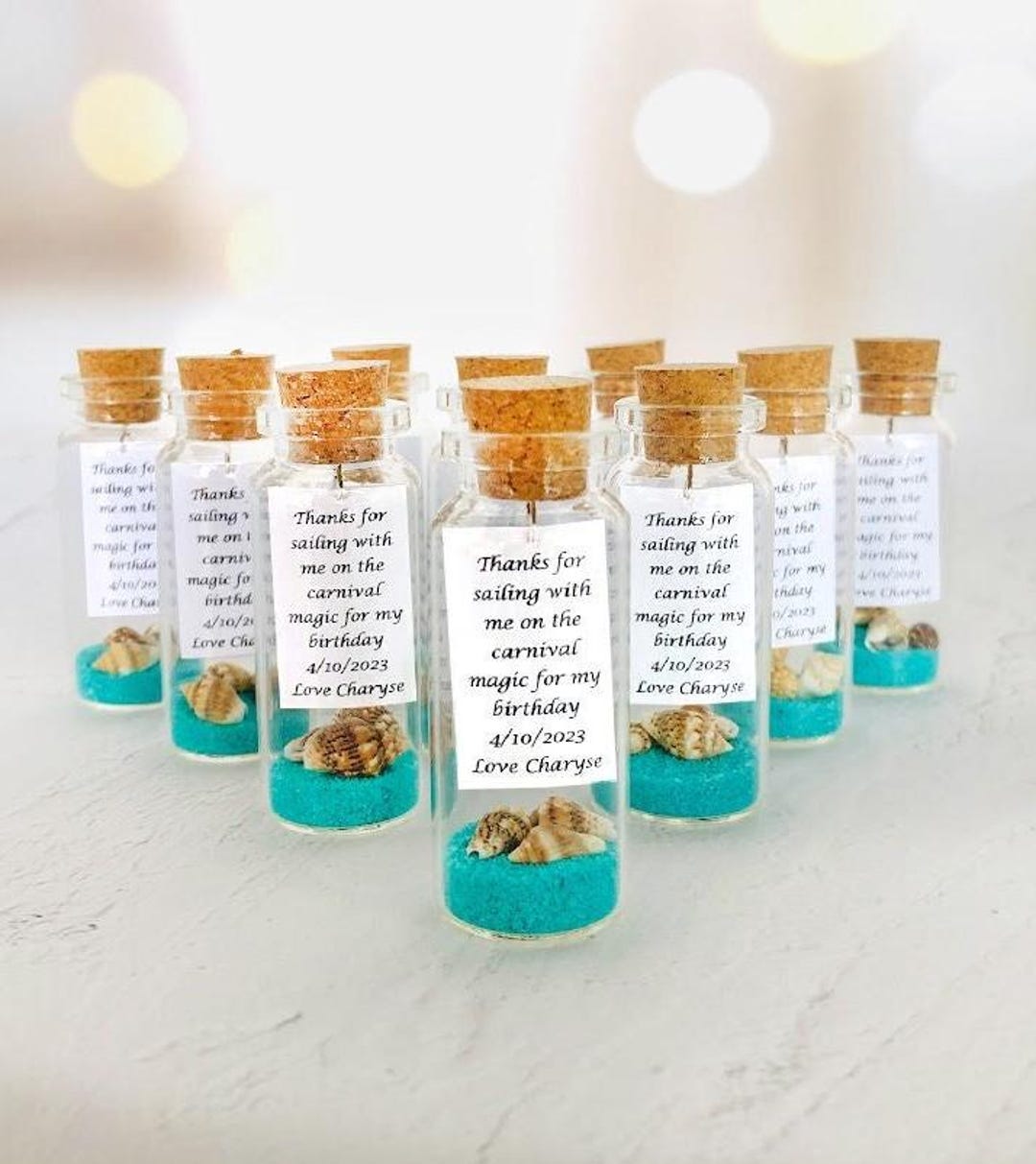 Carnival Cruise Beach Party Favors, Personalized Nautical Birthday Sand ...