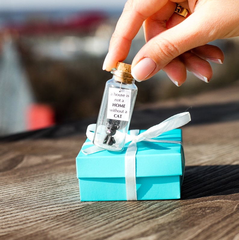 Personalized Cat Owner Gift Miniature Grey Cat Cat Lover - Etsy