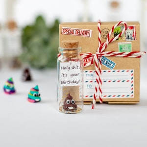 Magic Poop Birthday Gift Funny Unicorn Birthday Gift for Friend Rainbow ...