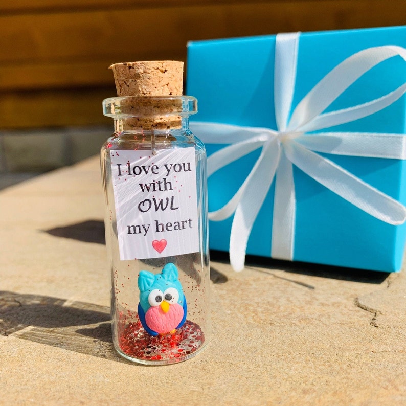 Owl Gift For Friend Miniature Owl Best Friend Gifts Cute | Etsy