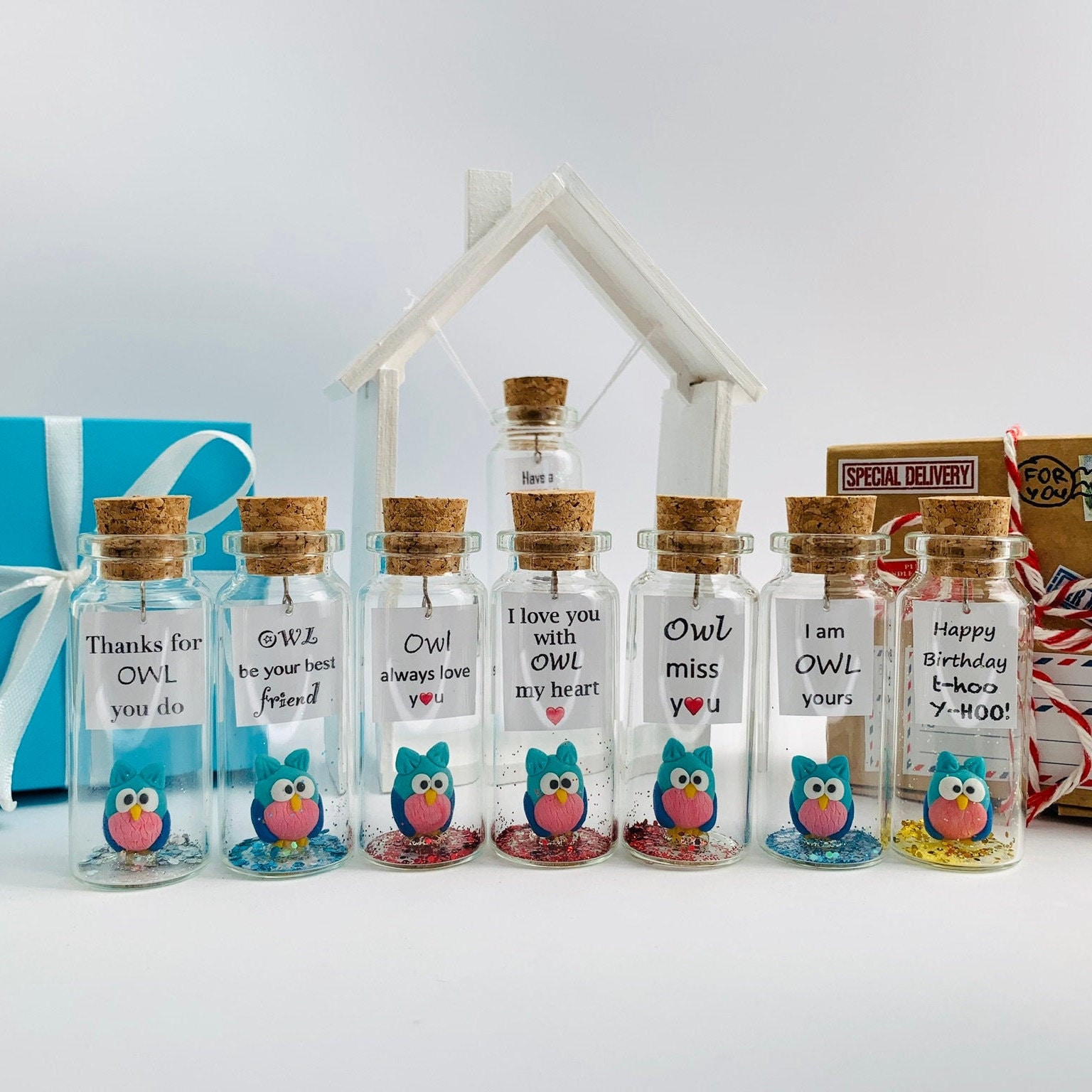 Owl Gift For Friend Miniature Owl Best Friend Gifts Cute | Etsy